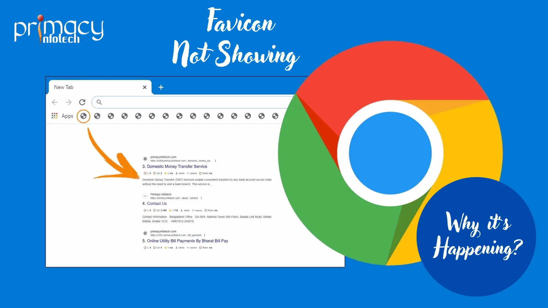 Google Favicon Issue: Why It’s Happening and What You Should Know | Primacy Infotech web portal